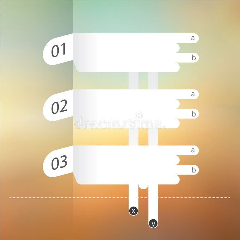 Three Text Labels on Abstract Blur Backgroud Stock Illustration ...