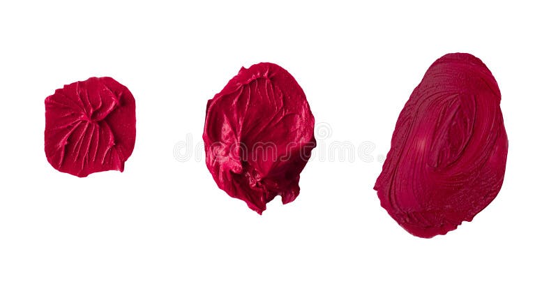 Three Texture Spots of Red Paint Stock Image - Image of three ...