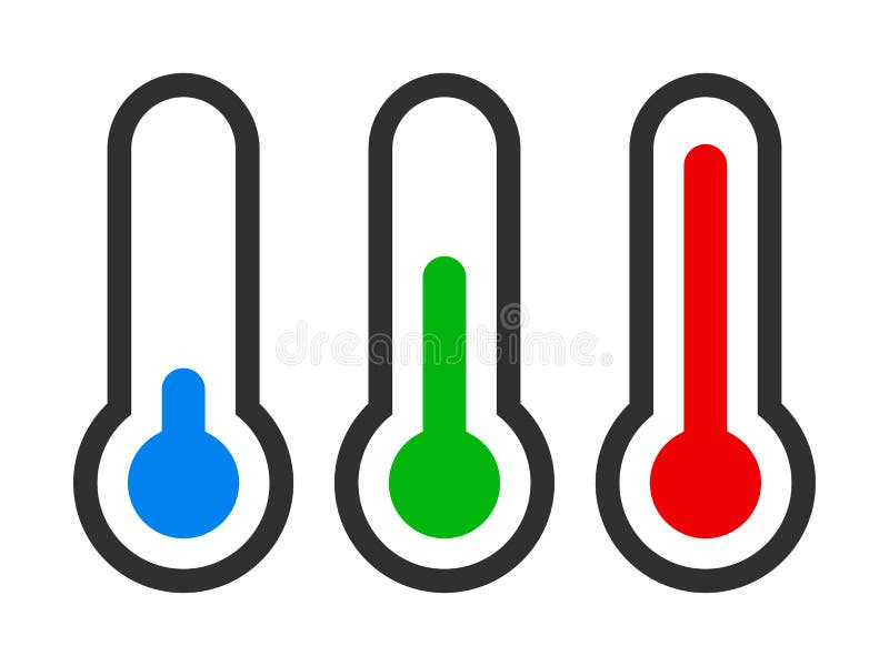 Three Thermometers with Different Temperatures, Measure Diagnostic ...