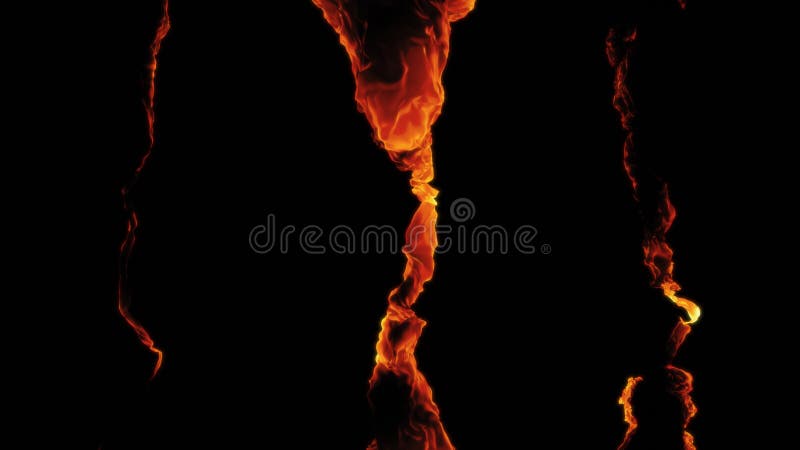 Three Thin Abstract Fire Ribbon Elements Stock Photo - Image of copy ...