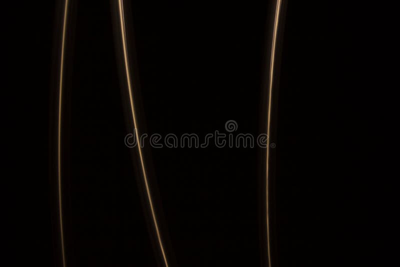Three Thin Golden Light Lines Stock Image - Image of dark, graphic ...
