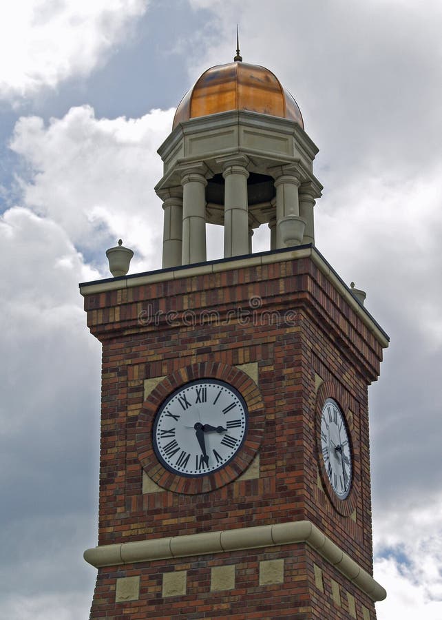Three-Thirty stock image. Image of tower, shiny, bricks - 1110581