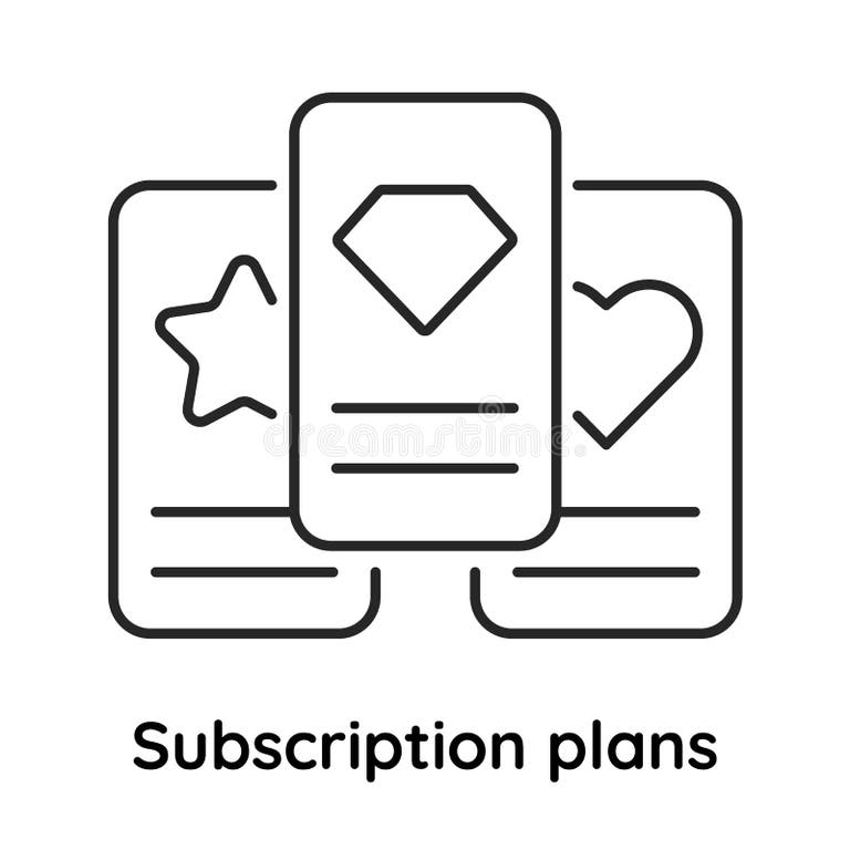 Three Tiers Subscription Plans Icon. Tariff Plans Vector Illustration ...