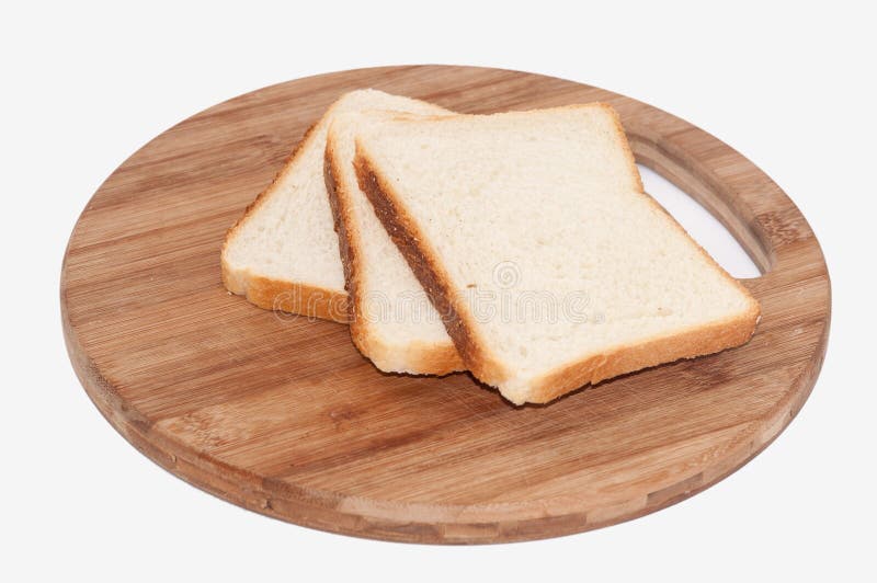Three Toast Breads on the Board Stock Photo - Image of health ...