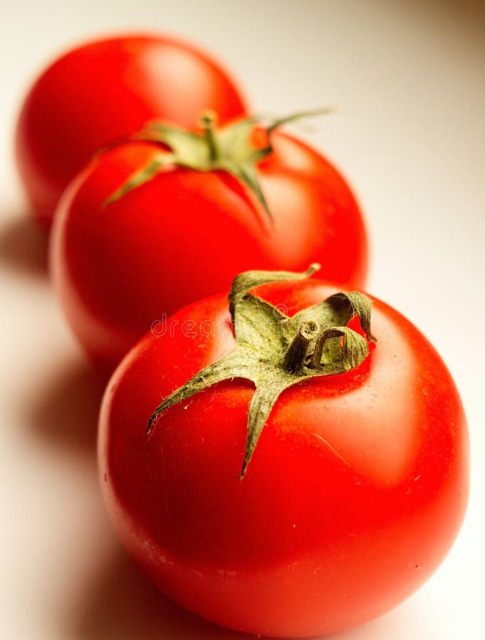 Three Tomatoes With Waterdrops Stock Photo - Image of food, nature: 4652826