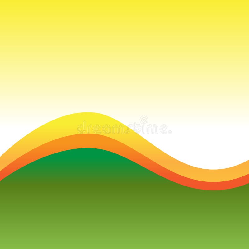 Three Tone Background Divided by Two Curvy Lines of Different Colors ...