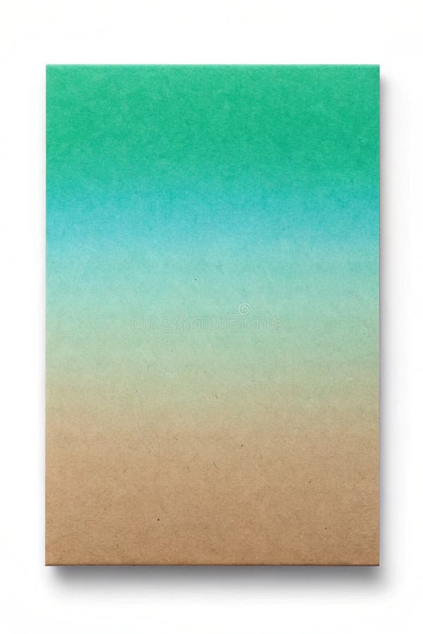 Three-Tone Blue Sky Gradient with Green Mint Shade and Cardboard ...