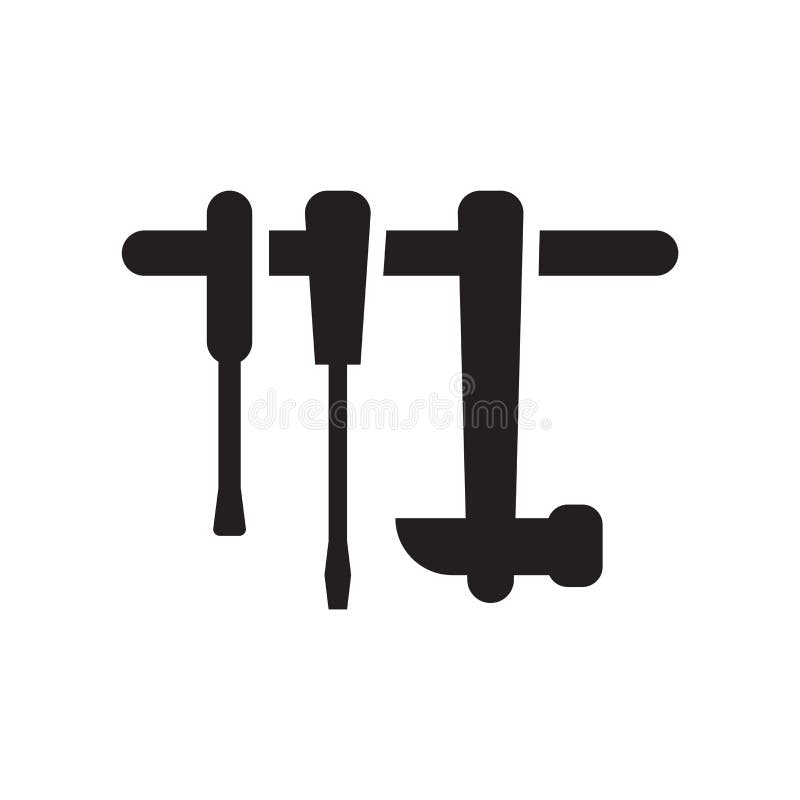 Three Tools Icon Vector Isolated on White Background, Three Tool Stock ...