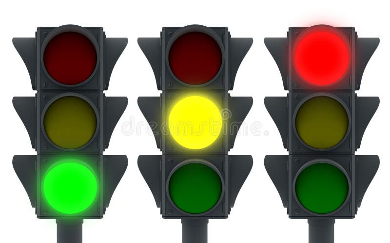 Three traffic light stock illustration. Illustration of light - 20375270