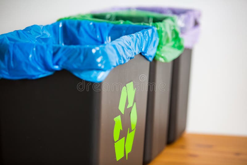 Trash bins stock photo. Image of garbage, bricks, recycling - 945516