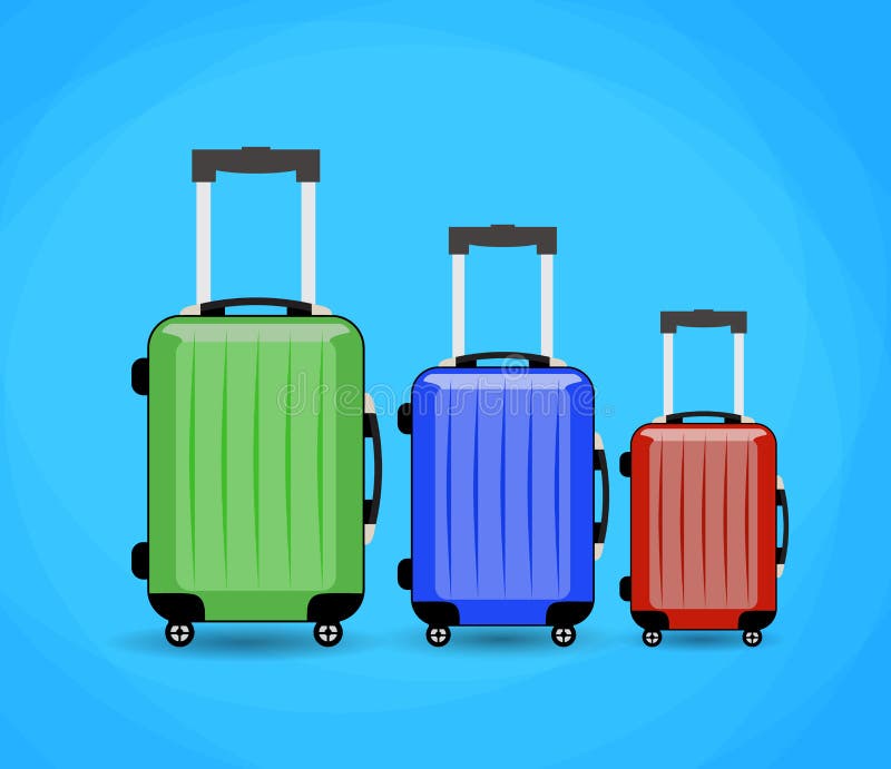 Three Travel Bag on Background. Stock Vector - Illustration of business ...