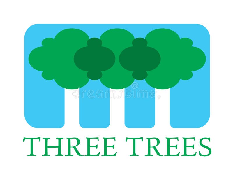 Three Trees stock vector. Illustration of conceptual - 15249047