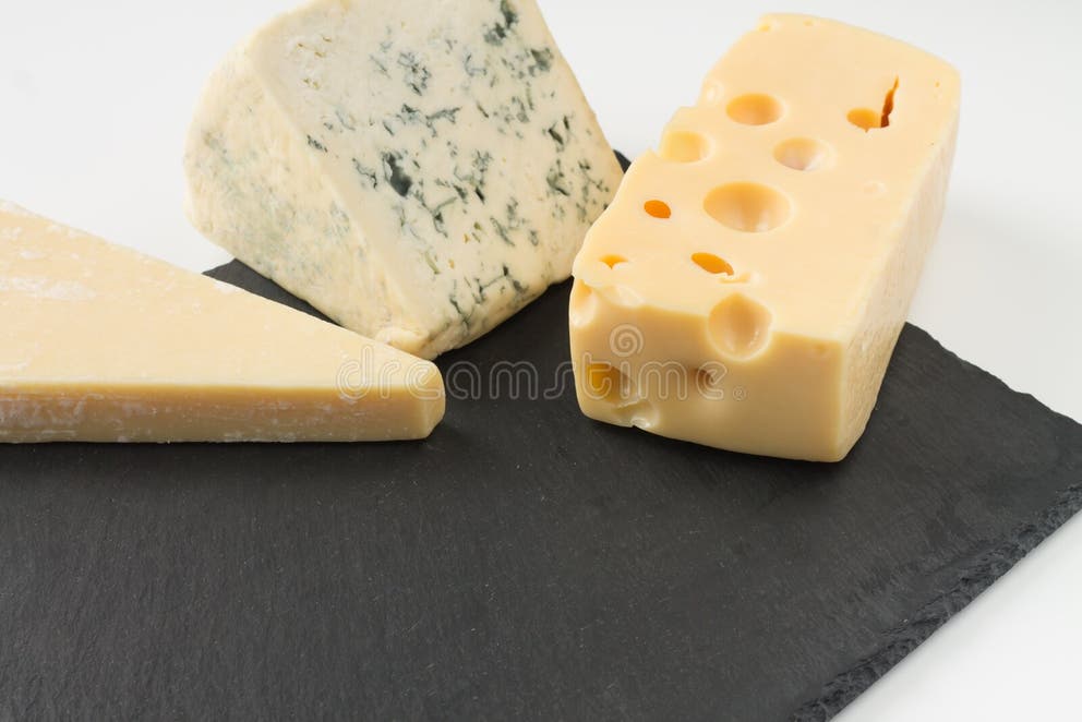 Three types of cheese stock image. Image of single, gourmet - 136902703