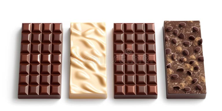 Three Types of Chocolate stock photo. Image of pleasure - 375463950