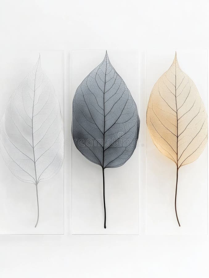 Three Types of Leaves stock photo. Image of learning - 379876270
