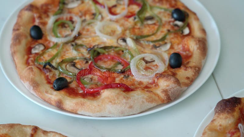 Three Types of Bacteria are Filmed Under Microscope Against Bright ...