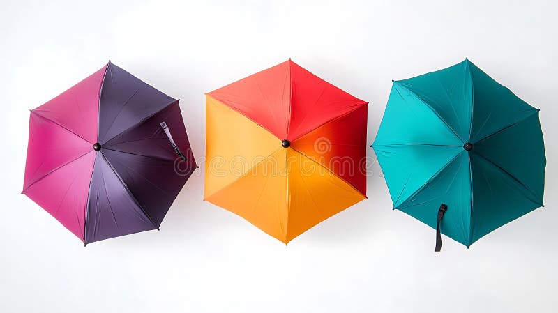 Row Umbrellas Different Colors Sizes Stock Photos - Free & Royalty-Free ...