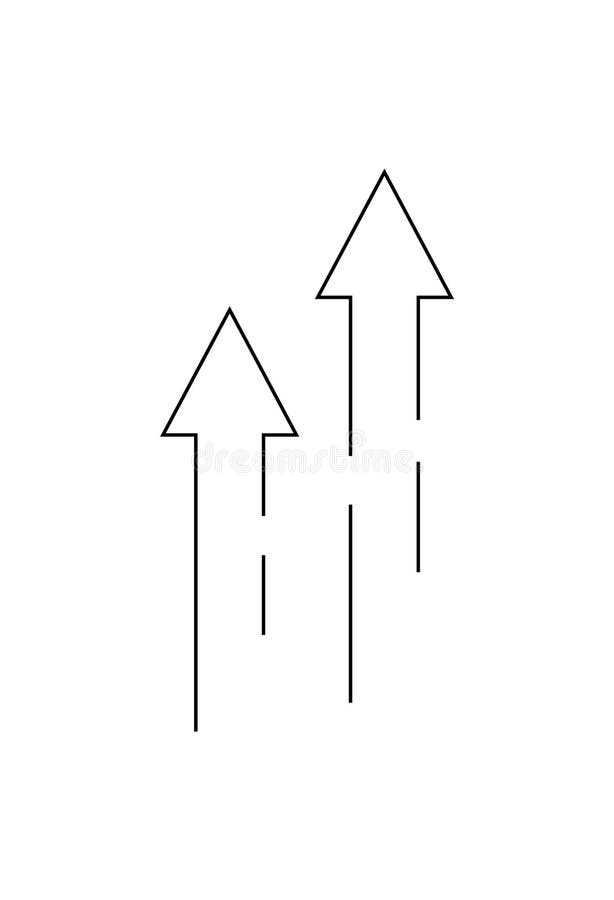 Three Upward-pointing Black Arrows Indicate Growth or Progress in ...
