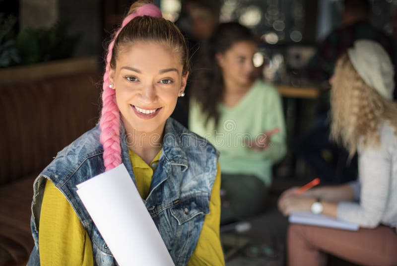 The Three of Us are the Best Students Stock Photo - Image of lifestyle ...