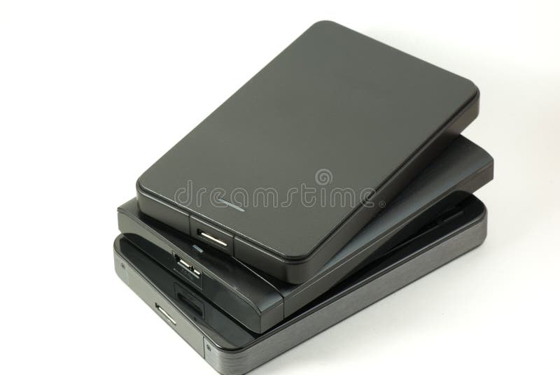 Pile of External USB Hard Drive Stock Image - Image of technology ...