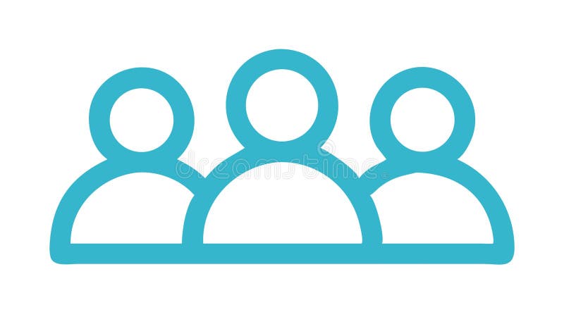 Three Users Team Group People Icon, Vector Design Generative AI Stock ...