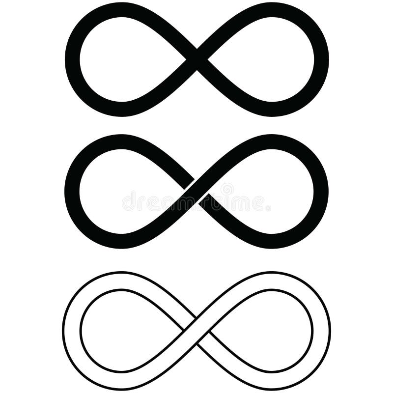 Infinity Symbol Isolated stock illustration. Illustration of boundless ...