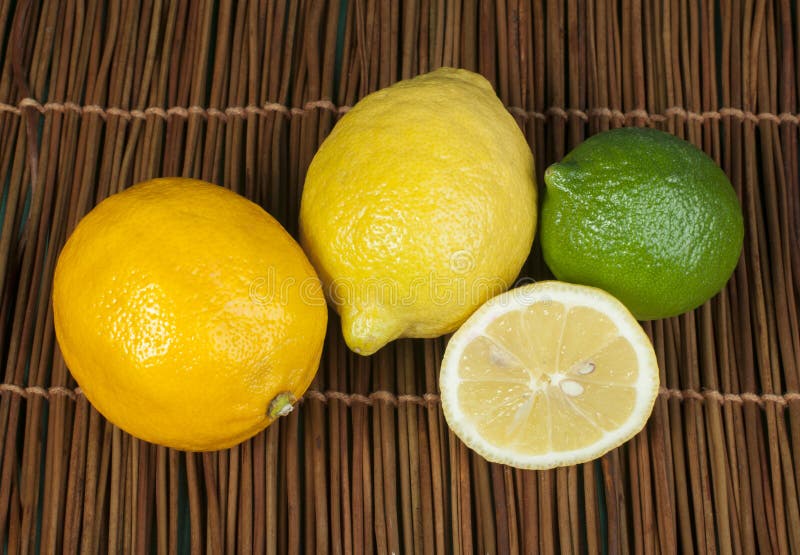 Three varieties of lemons stock photo. Image of macro - 28868672
