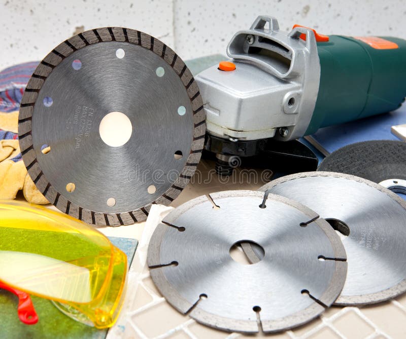 Three Various Diamond Disk Sharp Construction Materials Stock Photos ...