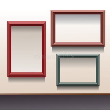 Three Vector Frames in Different Colors Stock Vector - Illustration of ...