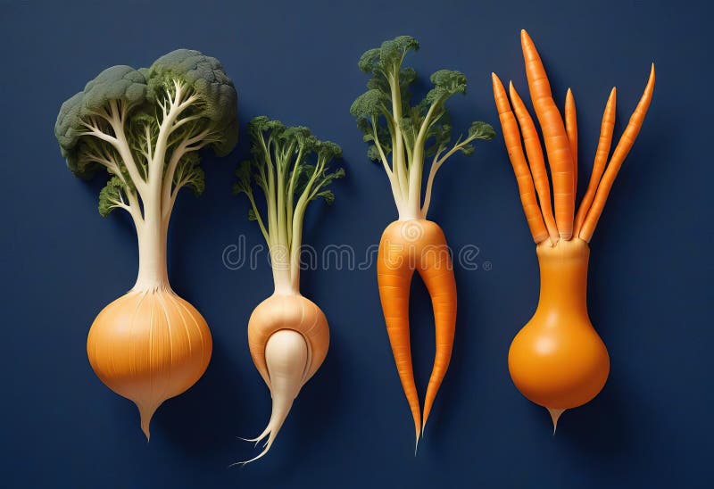 Three Vegetables that Do Not Look Like Bell Peppers Stock Illustration ...