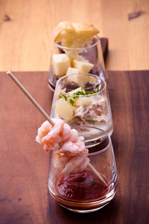 Three verrines stock image. Image of food, salad, three - 29945969