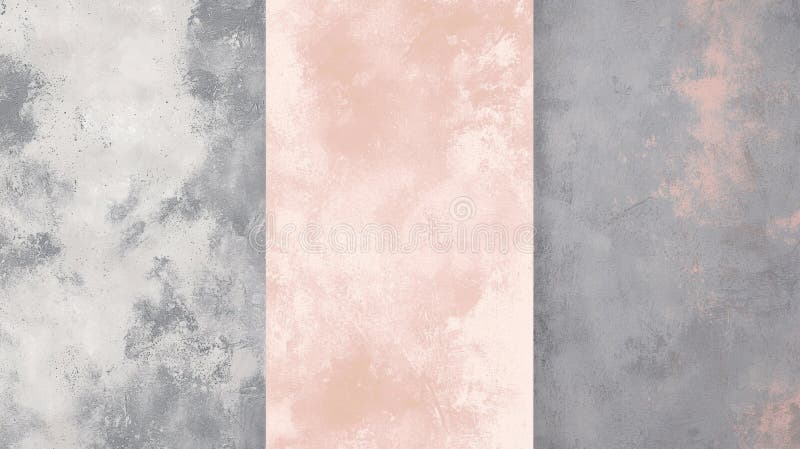 Three Vertical Bands of Textured Concrete in Shades of Pink and Gray ...