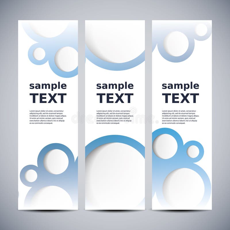 Three vertical banners stock vector. Illustration of flyer - 25959962