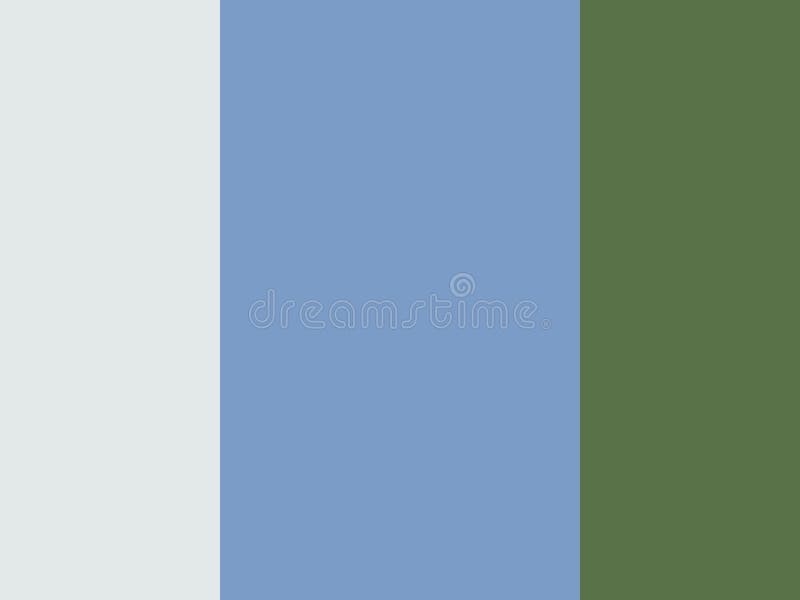 Three Vertical Blocks of White, Blue, and Green. Stock Illustration ...