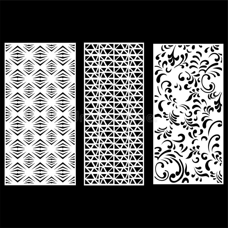 Jali Pattern Vector and Laser Design Decorative AA03D Stock ...