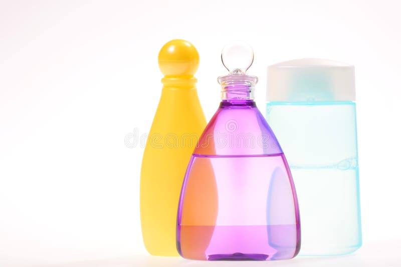 Three Vials with Red, Blue and Green Liquids in Them Stock Photo ...