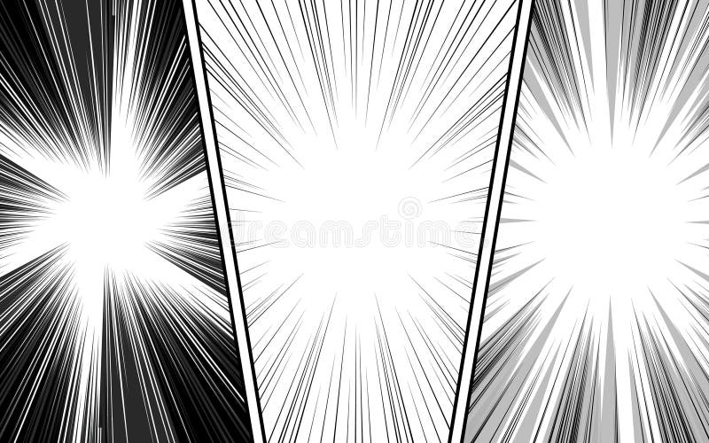 Three Vibrant Comic Book Style Panels on a White Background Stock ...