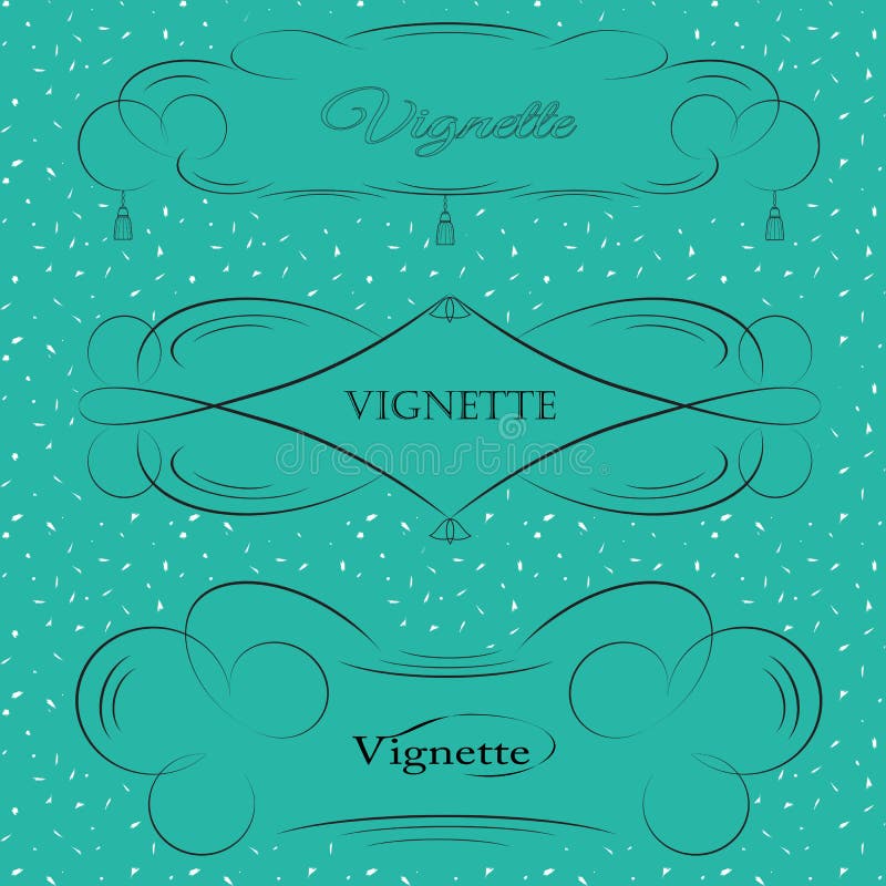 Three vintage vignettes stock vector. Illustration of stamp - 67968792