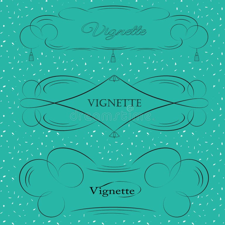 Three vintage vignettes stock vector. Illustration of stamp - 67968792