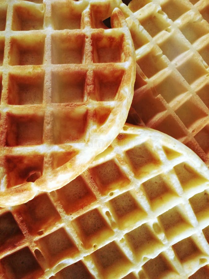 Three waffles stock photo. Image of freshly, texture - 49110306