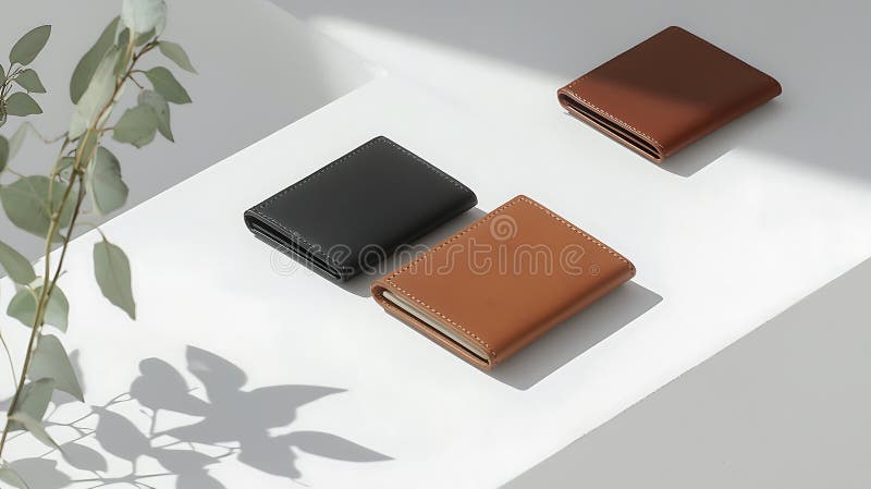Three Wallets Displayed White Table Stock Photos - Free & Royalty-Free ...