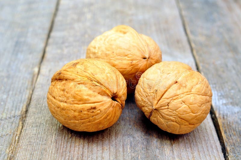Three walnuts stock image. Image of food, royal, macro - 39282601