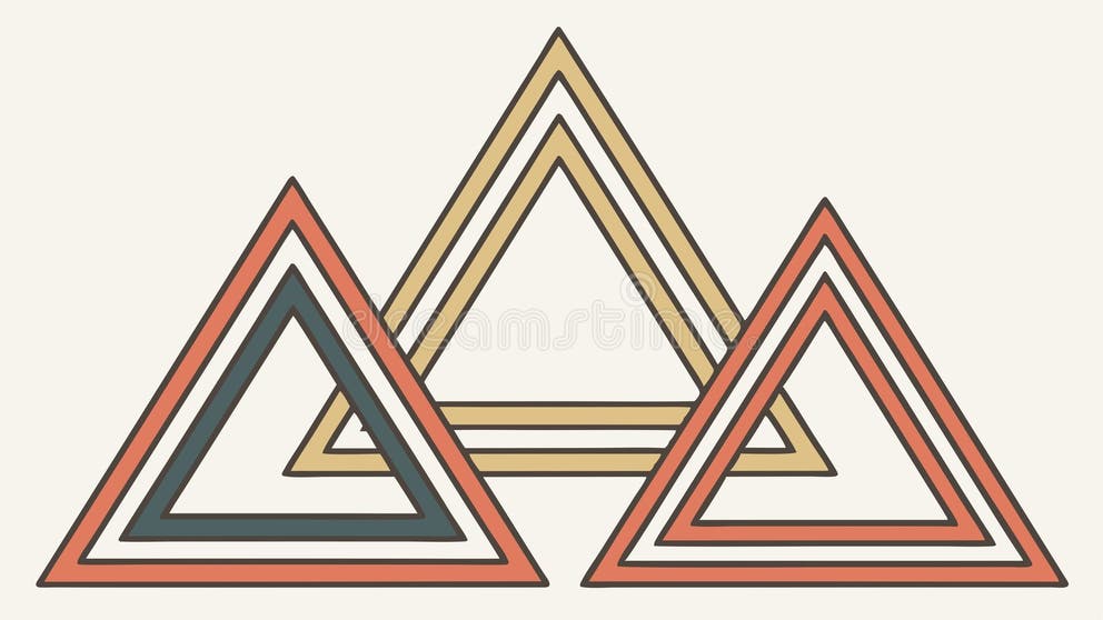 Three Warning Triangle Signs, Caution and Alert, Vector Design ...