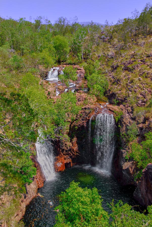 Three Waterfalls in the Northern Territory of Australia Stock Photo ...