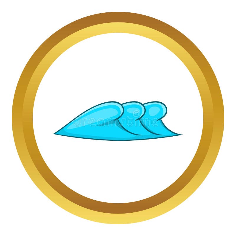 Three waves vector icon stock vector. Illustration of nature - 83616494