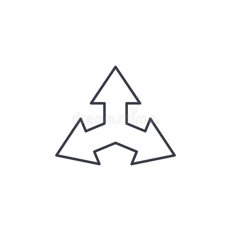 Arrow, Up Direction, Connecting Isometric Icon. 3d Line Art Technical ...