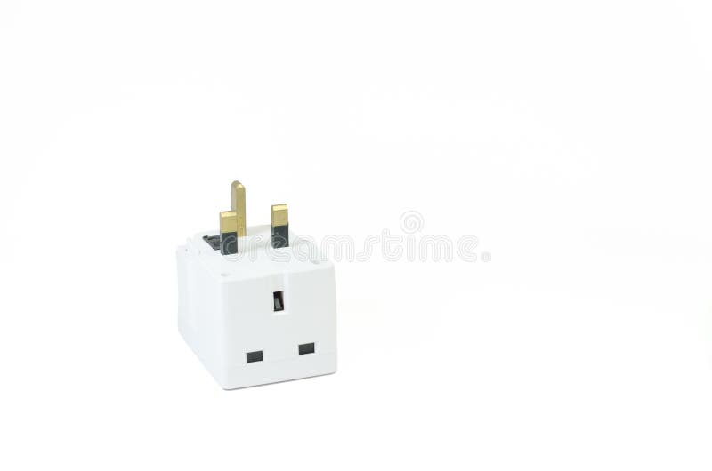 Three way electric socket stock image. Image of plastic - 53786799