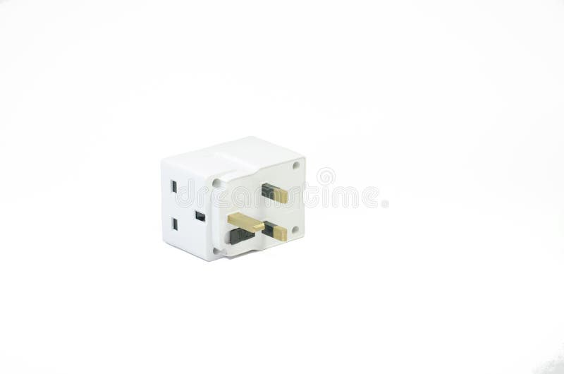 Three way electric socket stock image. Image of hardware - 53787201
