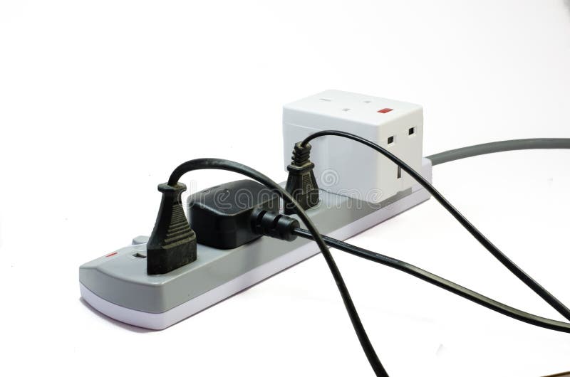 Electric Hard Wired Cooker Socket Stock Photo - Image of warning ...