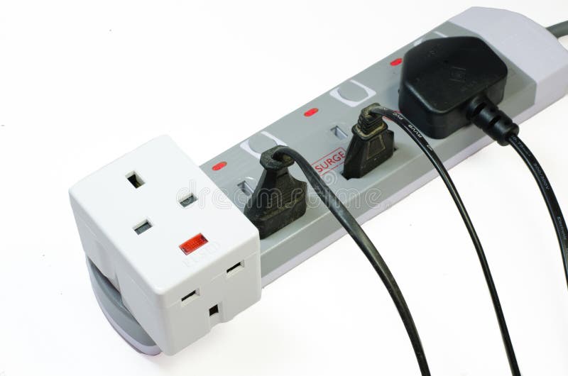 Three way electric socket stock image. Image of hardware - 53787201